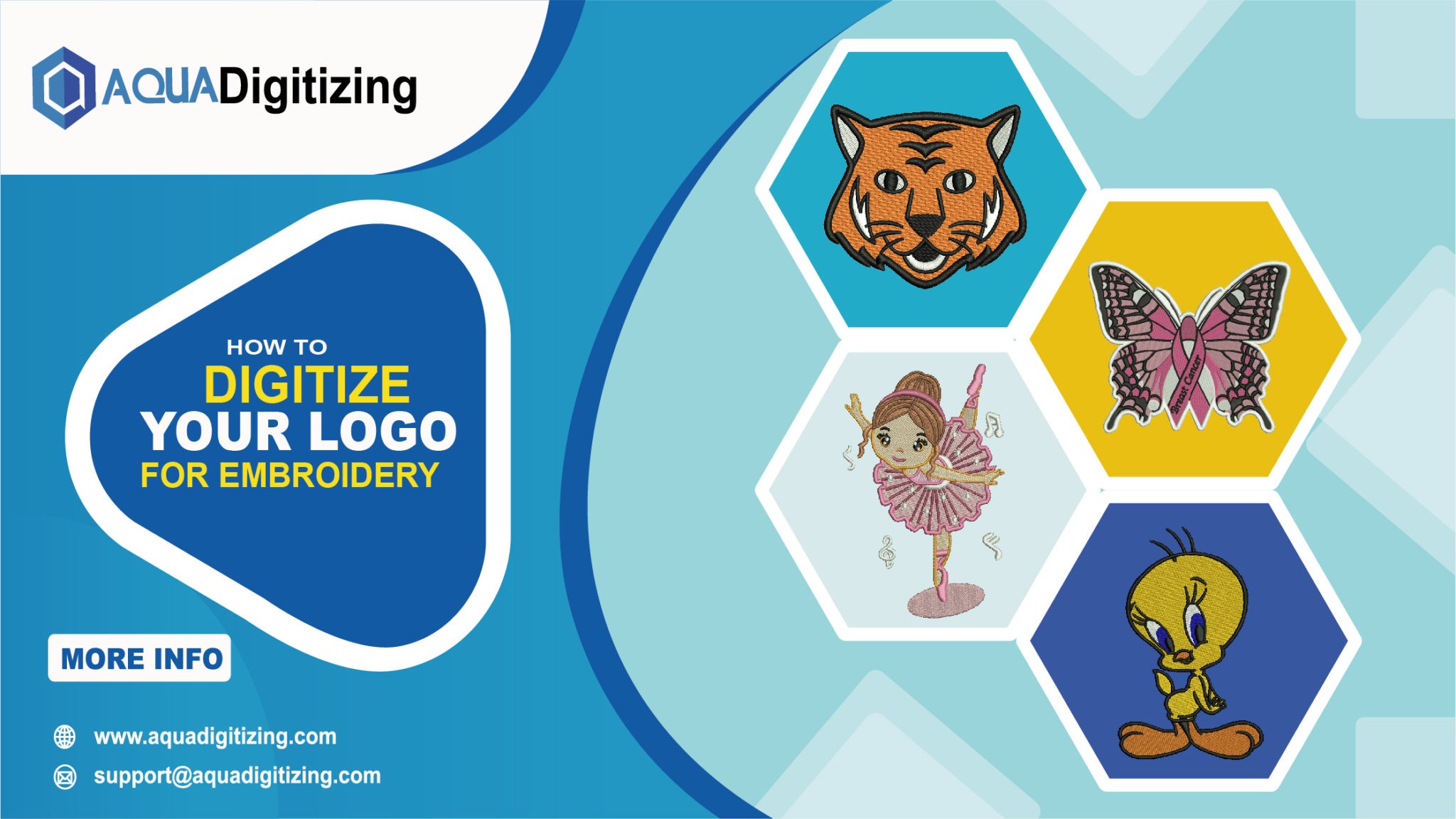 Digitizing Services for Embroidery - Aqua Digitizing